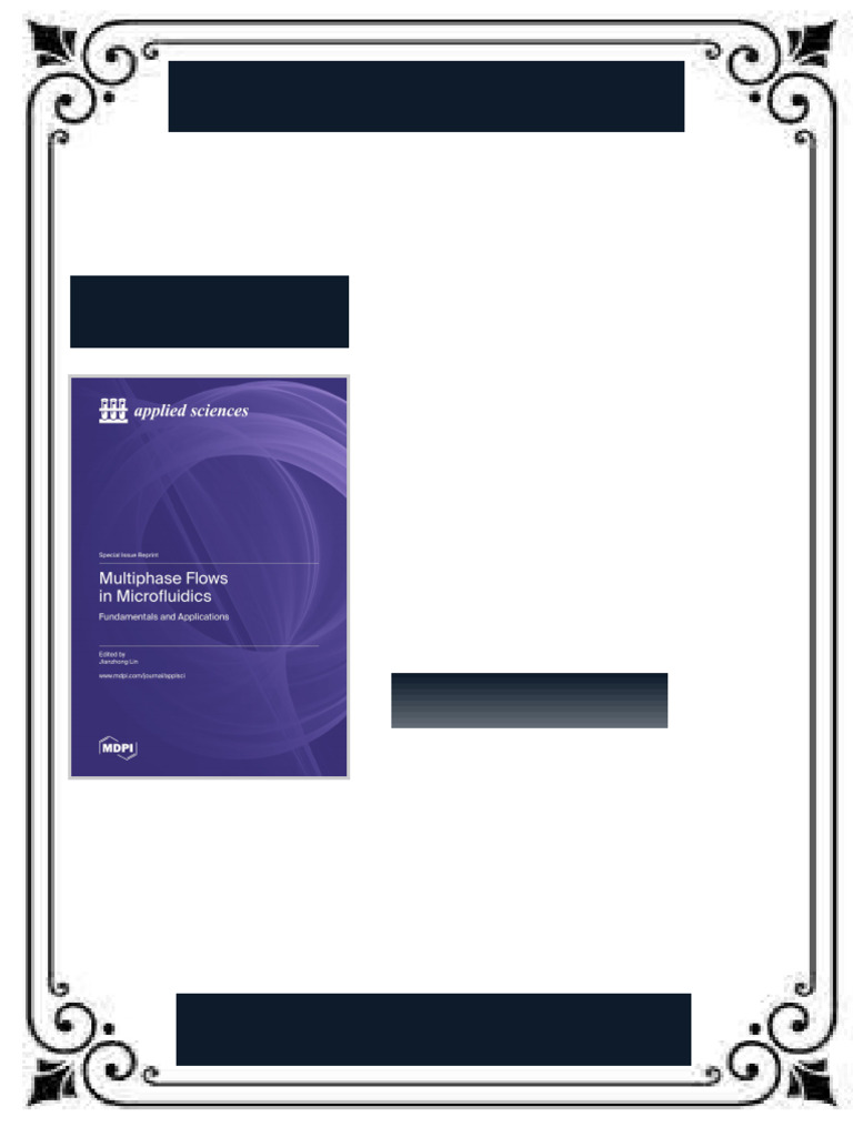 Multiphase Flows in Microfluidics Fundamentals and Applications 1st ...