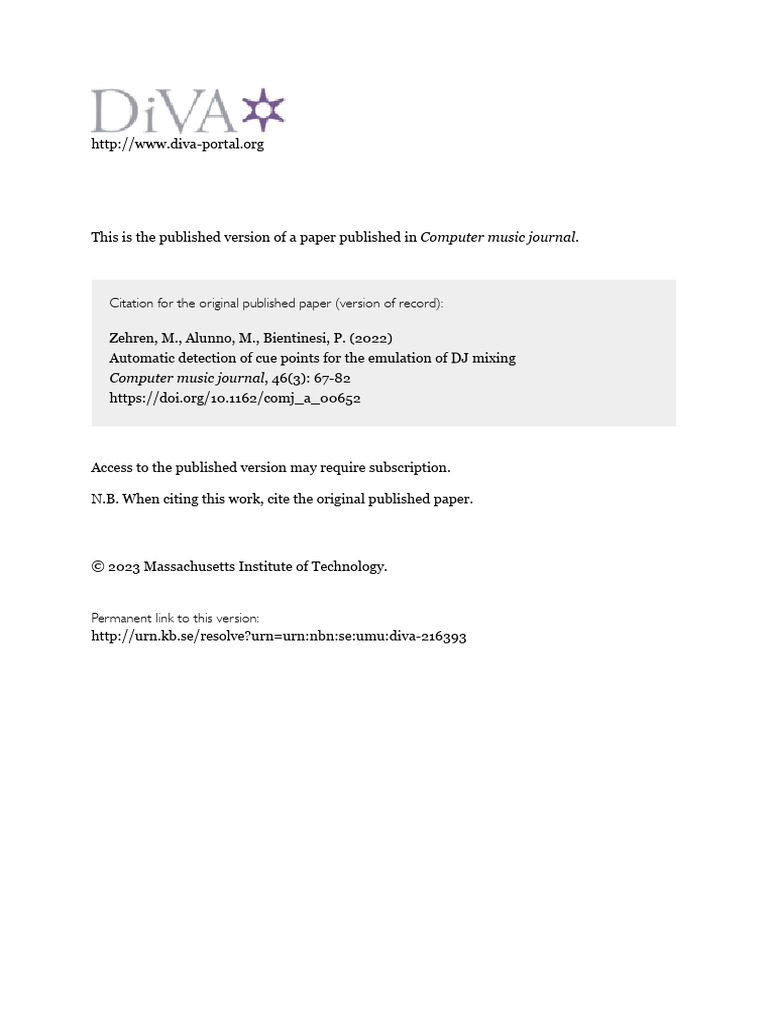 Auto detect cue points | PDF | Disc Jockey | Image Segmentation