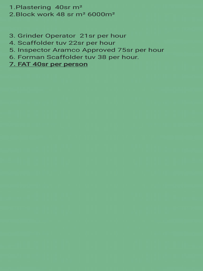 Dahran Block Work | PDF