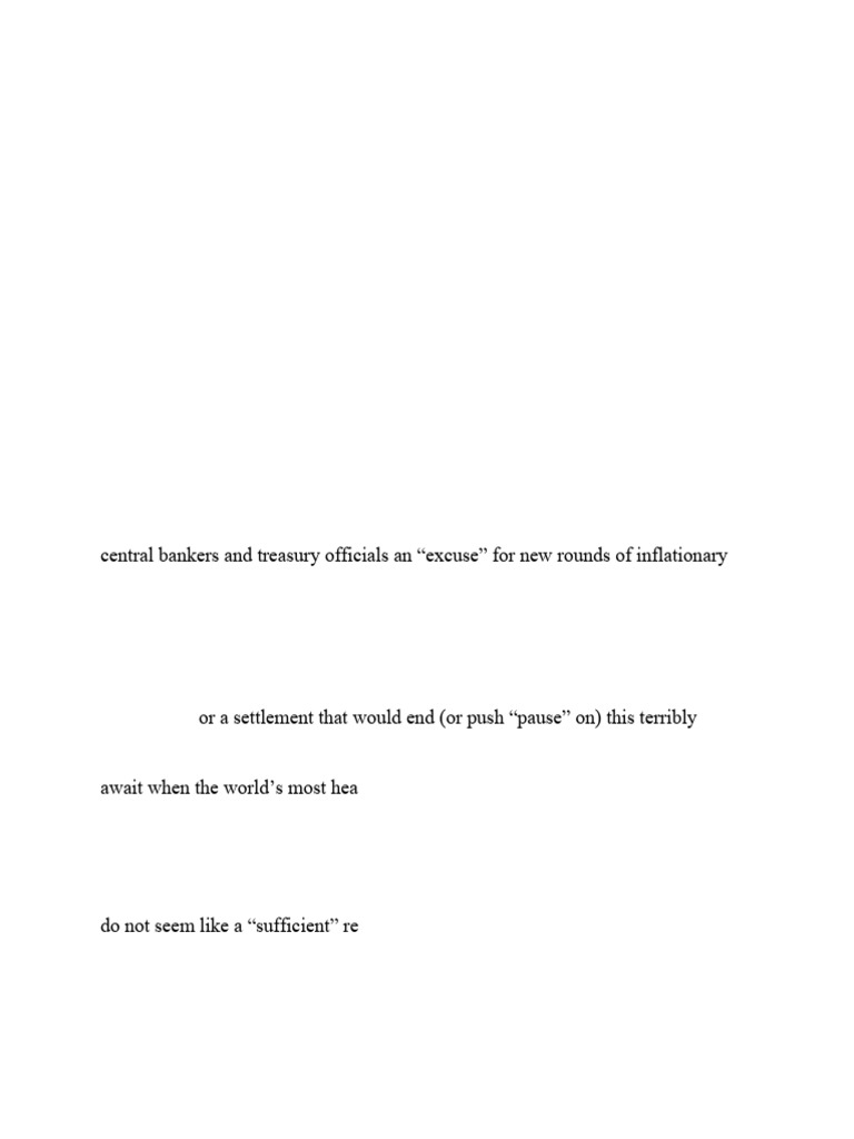 Elliott Letter | PDF | Cost Of Living | United States Treasury Security