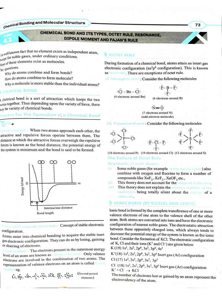 Chemical Bonding | PDF