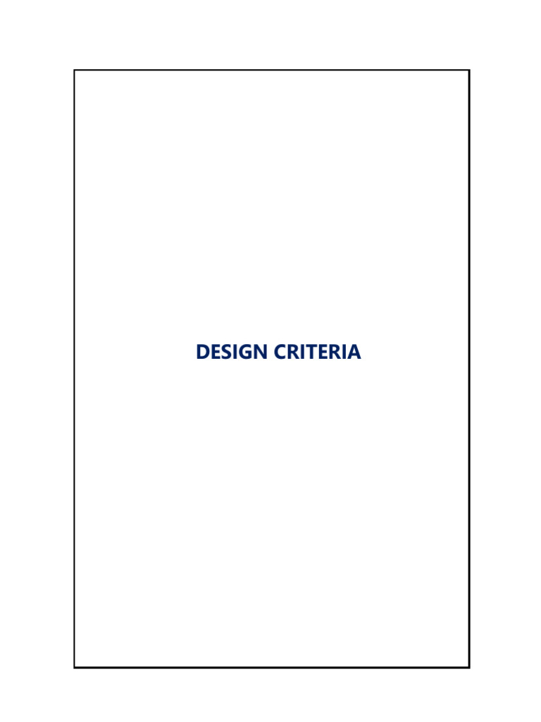 Design Criteria - V1 | PDF | Strength Of Materials | Young's Modulus