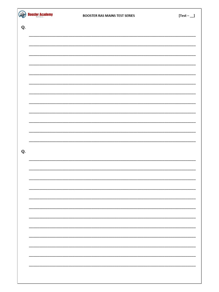 RAS 5 Marks Question Format | PDF