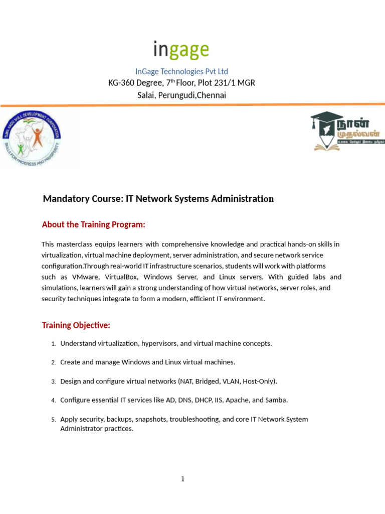 NM8_InGage_IT Network System Administration - Course Material | PDF ...