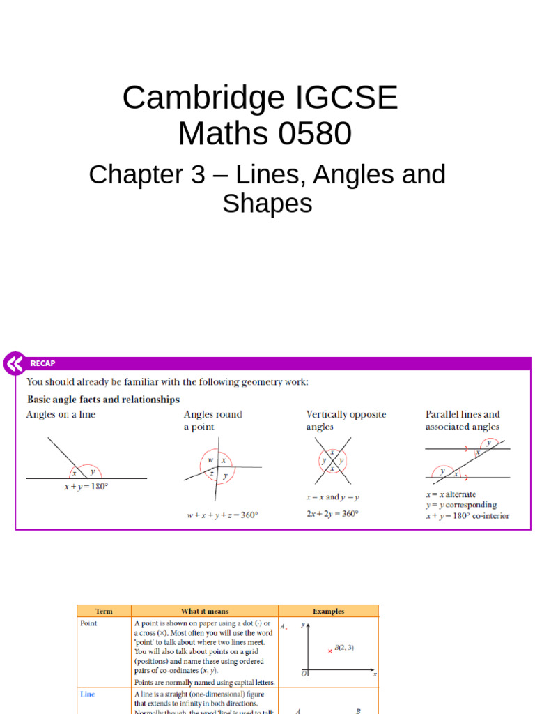 Cambridge IGCSE Maths 0580 - Chapter 03 | PDF