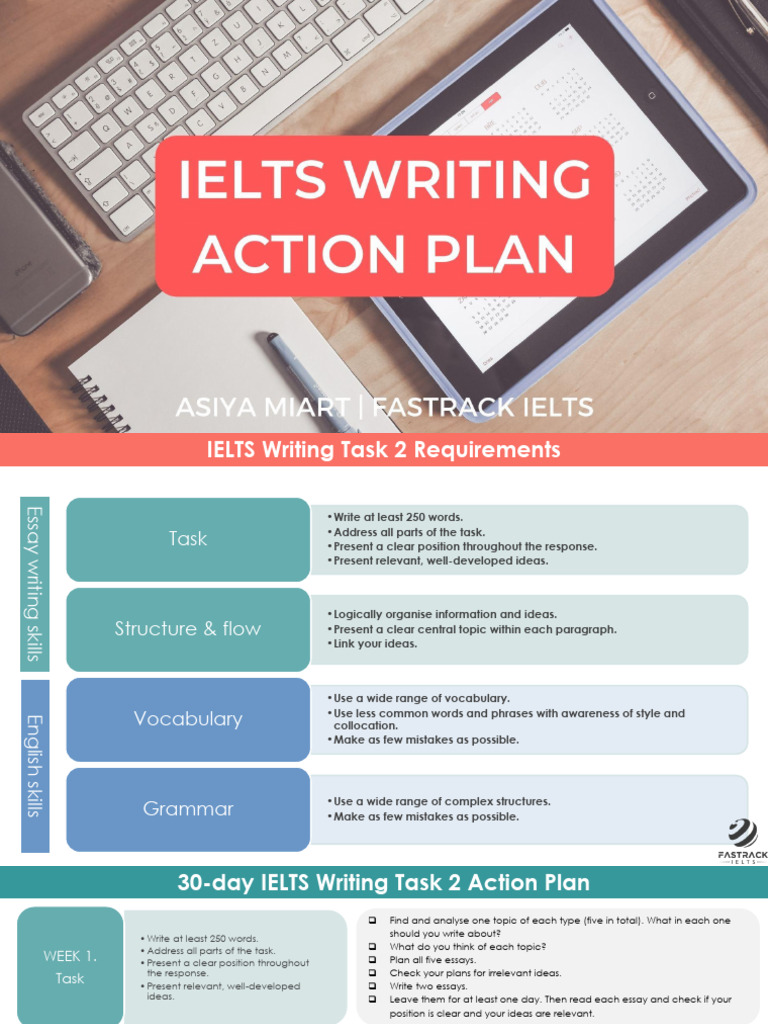 Ielts Writing Plan | PDF | Vocabulary | Essays