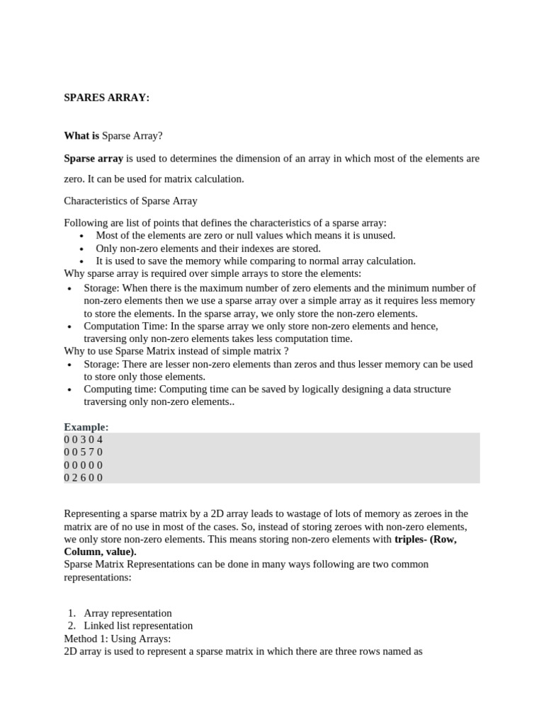 Introduction to Linear Data Structures | PDF | Matrix (Mathematics ...