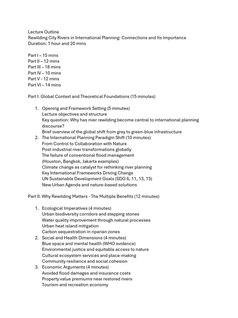 Lecture Outline | PDF | Earth Sciences | Environmental Social Science