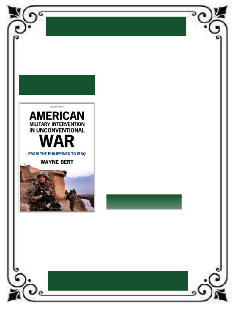 American Military Intervention in Unconventional War From the ...