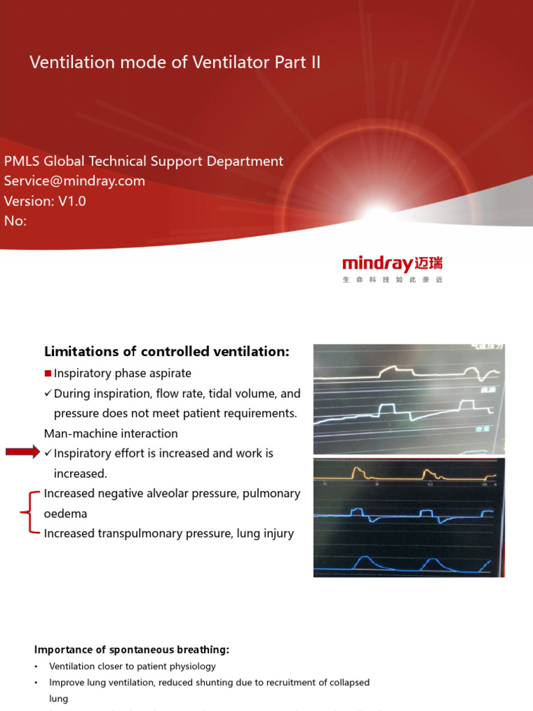Ventilator Modes: Controlled vs. Spontaneous | PDF | Breathing ...
