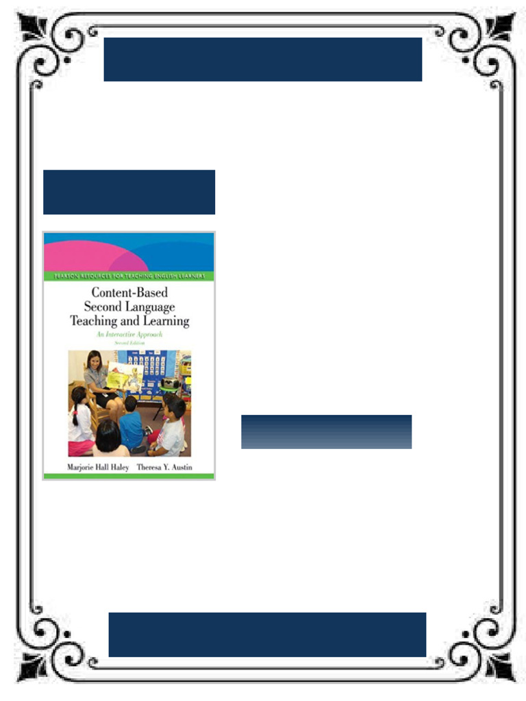 (eBook PDF) Content-Based Second Language Teaching and Learning: An Interactive Approach 2nd ...