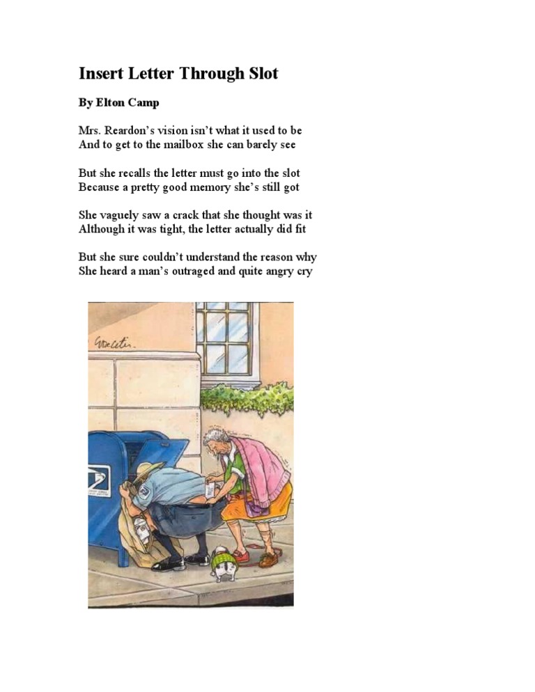 Letter Slot Confusion Poem | PDF