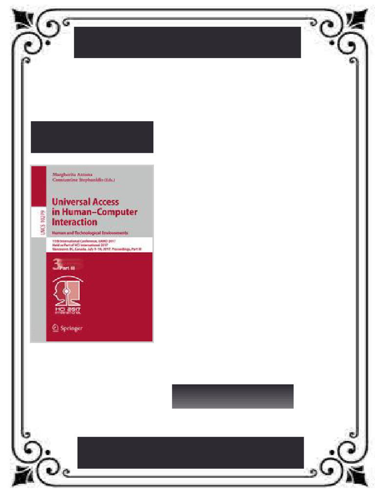 Universal Access in Human Computer Interaction Human and Technological ...
