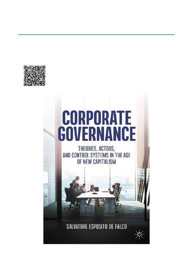 Corporate Governance Theories, Actors, and Control Systems in the Age ...