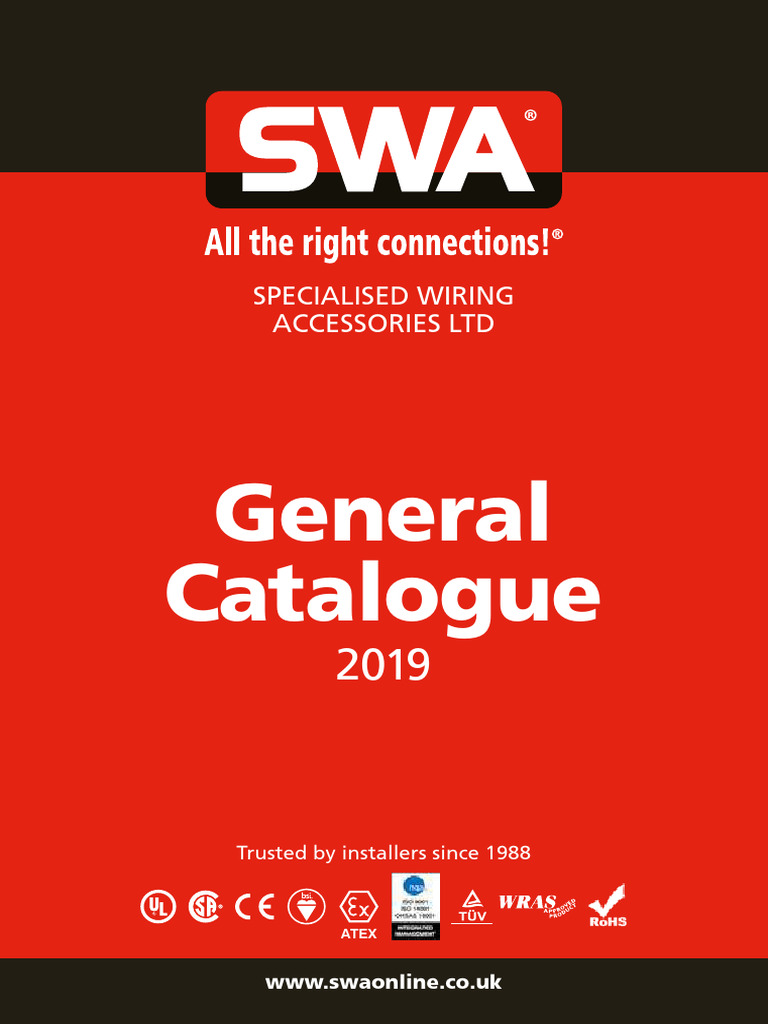SWA 2019 Electrical Accessories Catalogue | PDF | Manufactured Goods