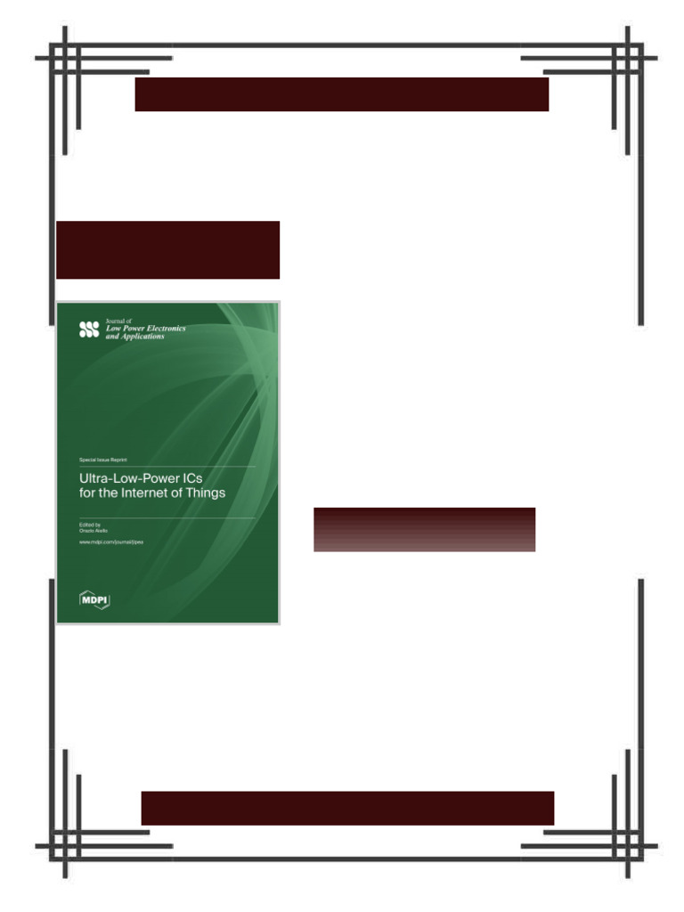 Ultra Low Power ICs for the Internet of Things Orazio Aiello eBook ...