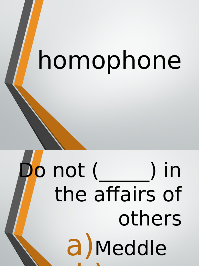 Homophone | PDF