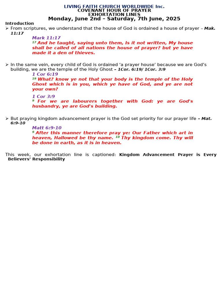 [With Scrptr] CHOP EXHORTATION LINE - 02.06.25-Kingdom Advancement ...