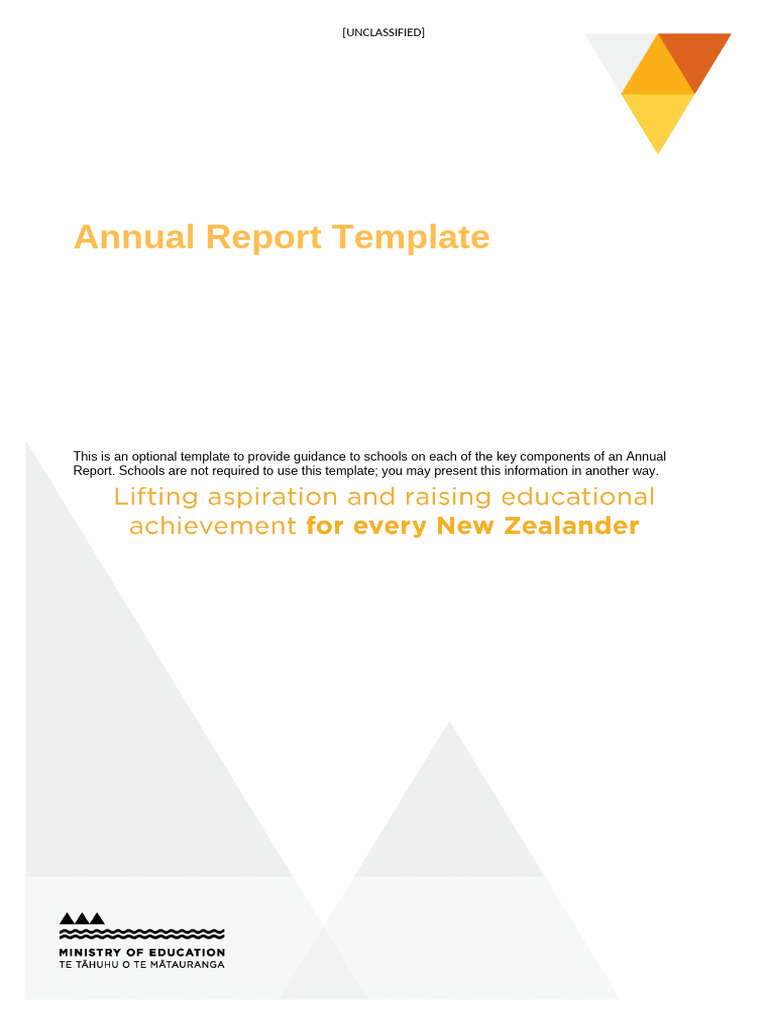 Annual Report Template 4 Nov 2025 FINAL | PDF | Curriculum | Employment