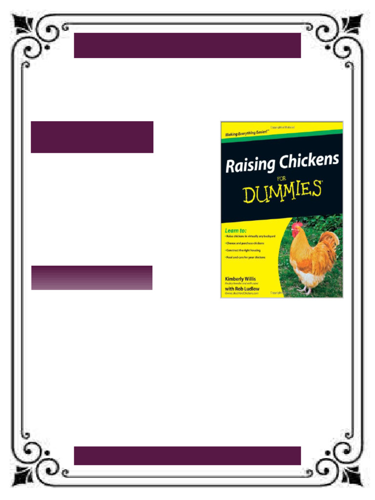Raising Chickens For Dummies 1st Edition Kimberley Willis ebook core ...
