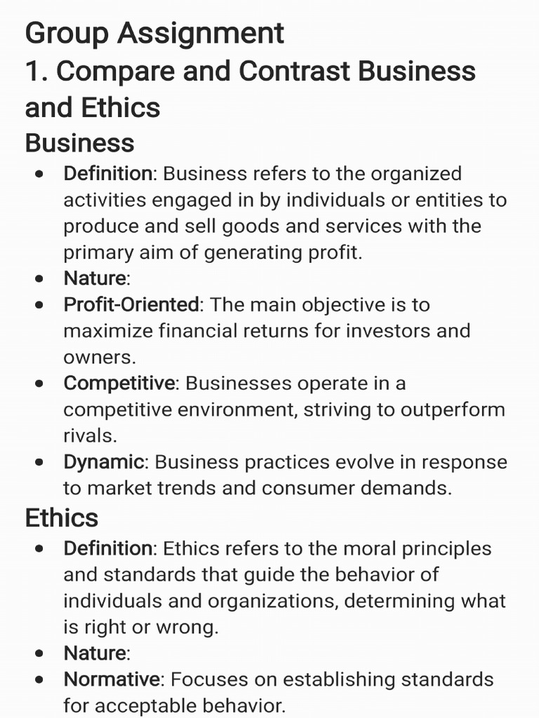 Ethics Assignment | PDF