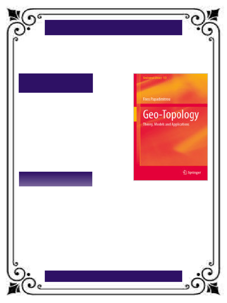 Geo Topology Theory Models and Applications 1st Edition Fivos ...