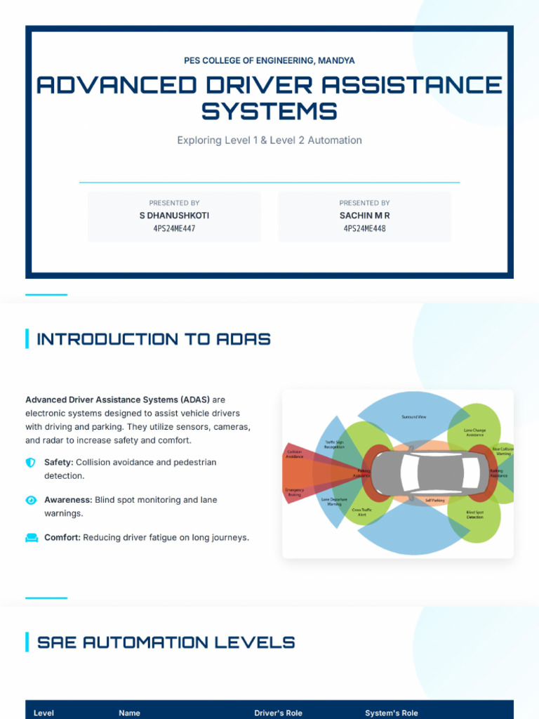 ADAS and Levels of Automation (1) | PDF