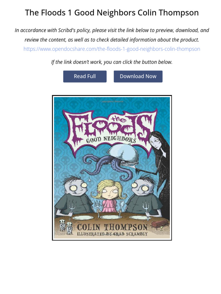 The Floods 1 Good Neighbors Colin Thompson No Waiting Time | PDF