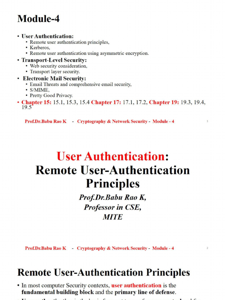 BCS703 Module 4 Part1 p | PDF | Public Key Cryptography | Key ...