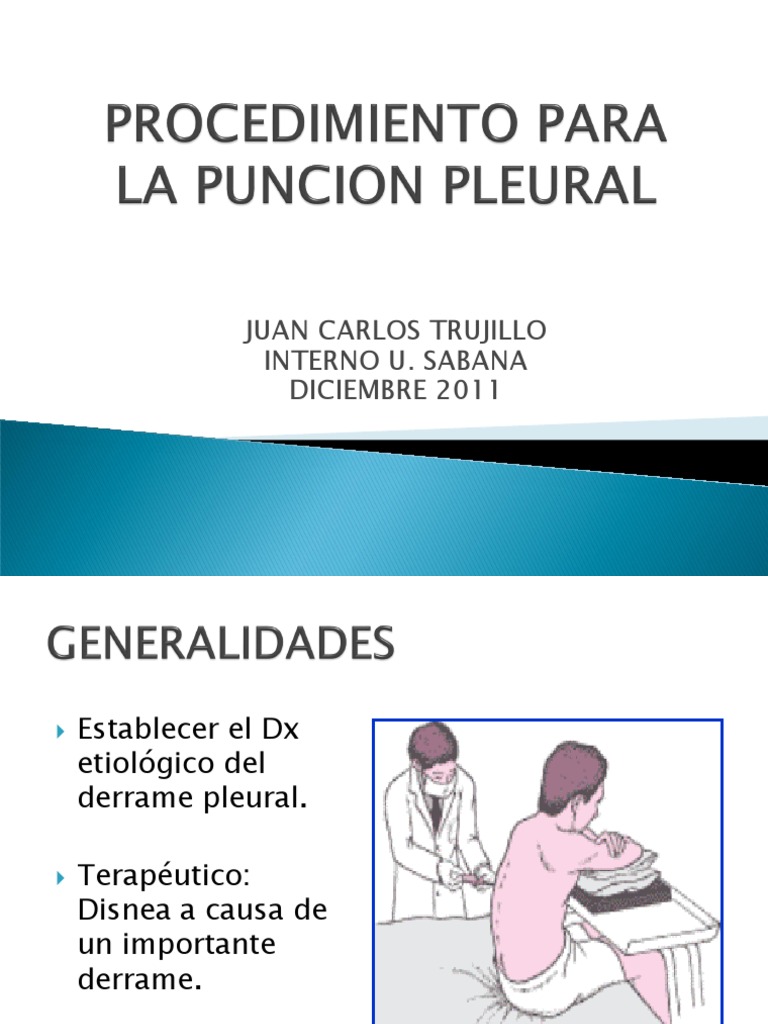 Procedimiento de Toracocentesis | PDF | Especialidades Medicas ...