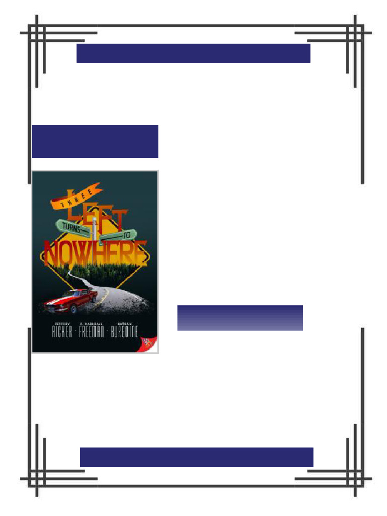 Three Left Turns to Nowhere 1st Edition Nathan Burgoine J Marshall ...