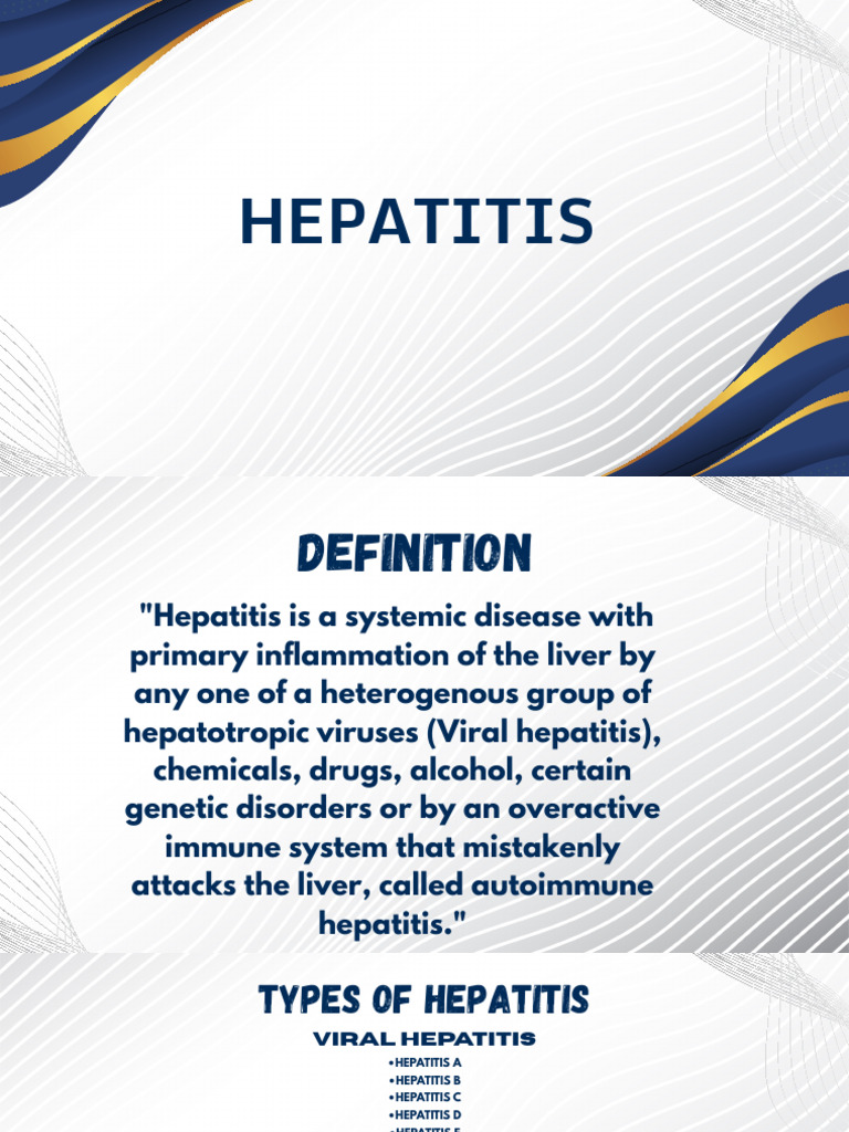 Hepatitis Presentation - 20251223 - 163612 - 0000 | PDF | Hepatitis | Liver