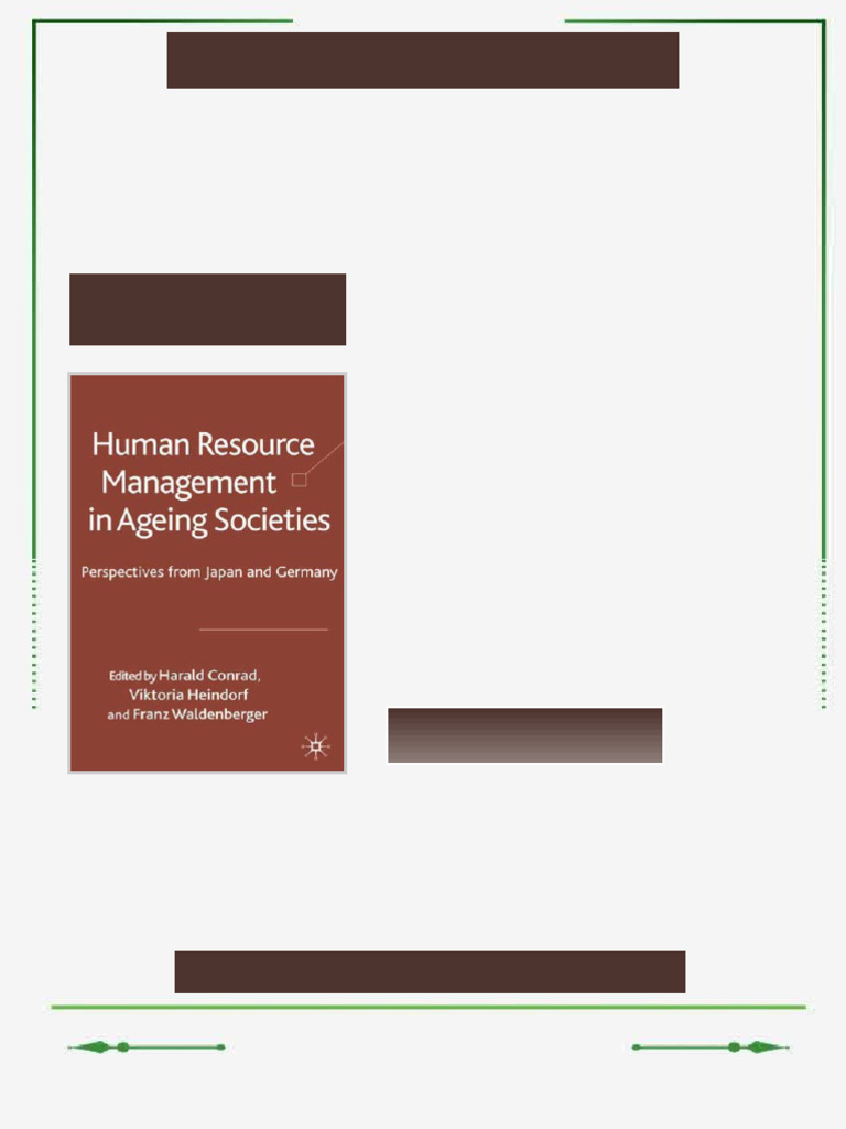 Human Resource Management in Ageing Societies Perspectives from Japan ...