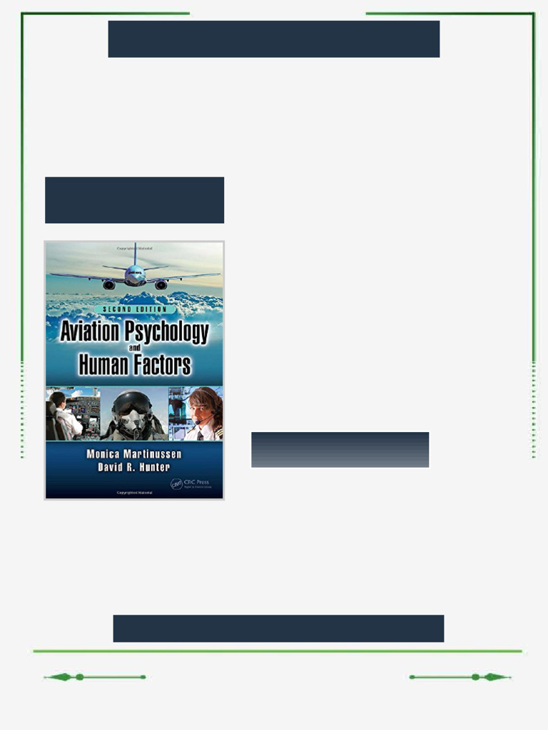 Aviation Psychology and Human Factors, Second Edition Monica ...