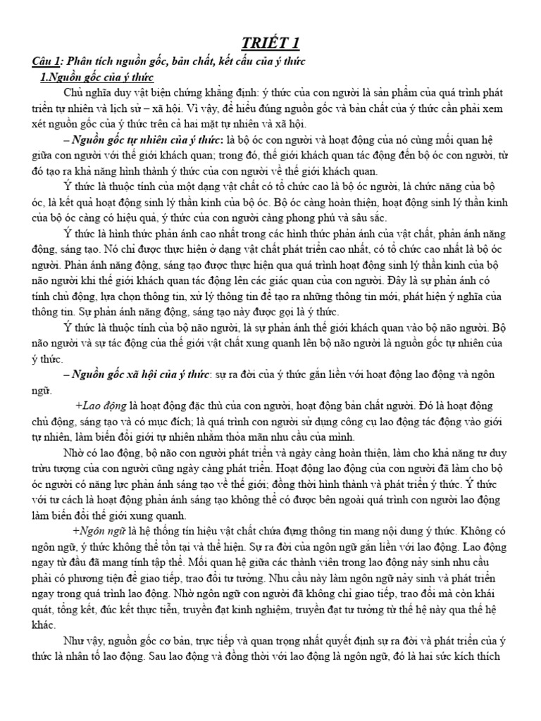 Ôn ck Mác 1.docx | PDF