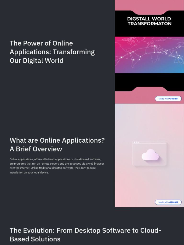 The Power of Online Applications Transforming Our Digital World | PDF ...