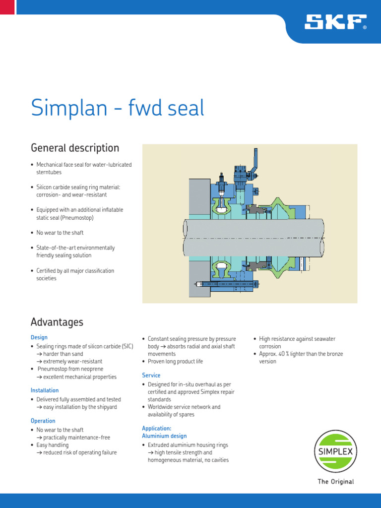 Simplan - FWD Seal SKF | PDF | Applied And Interdisciplinary Physics ...