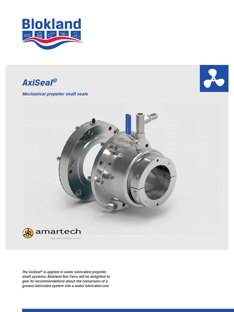 AxiSeal®: Advanced Propeller Shaft Seal | PDF | Propeller | Stainless Steel