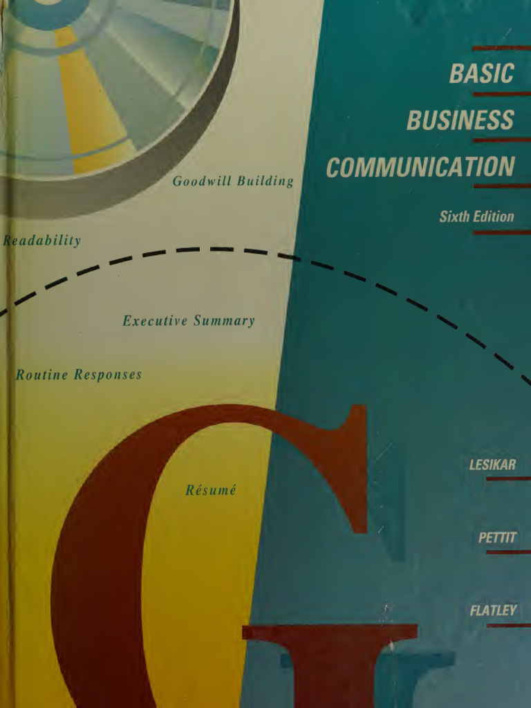 Basic Business Communication - Lesikar, Raymond Vincent Pettit, John D ...