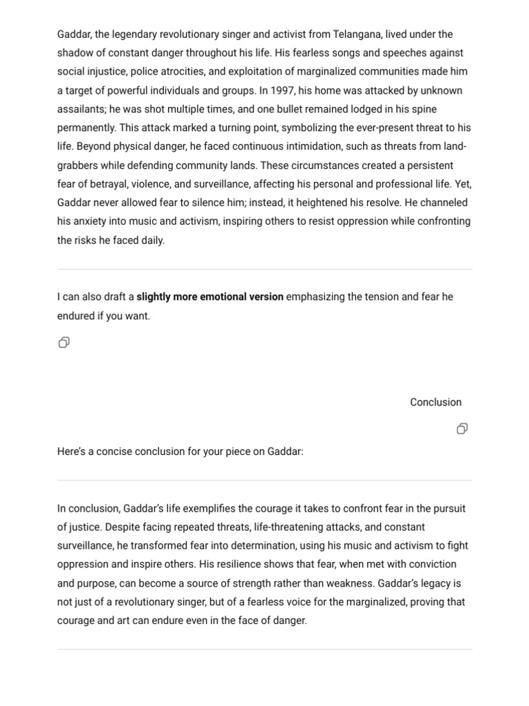 Conclusions | PDF | Courage | Fear