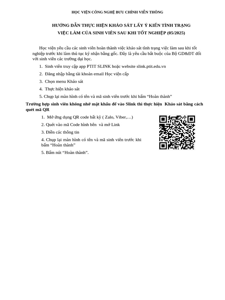 Huong Dan Thuc Hien Khao Sat D20 | PDF