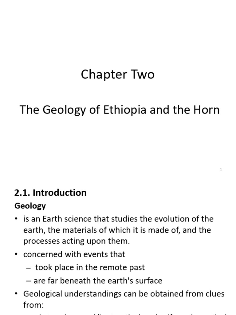 2. Chapter Two_Geography of Ethiopia | PDF | Geology | Rock (Geology)
