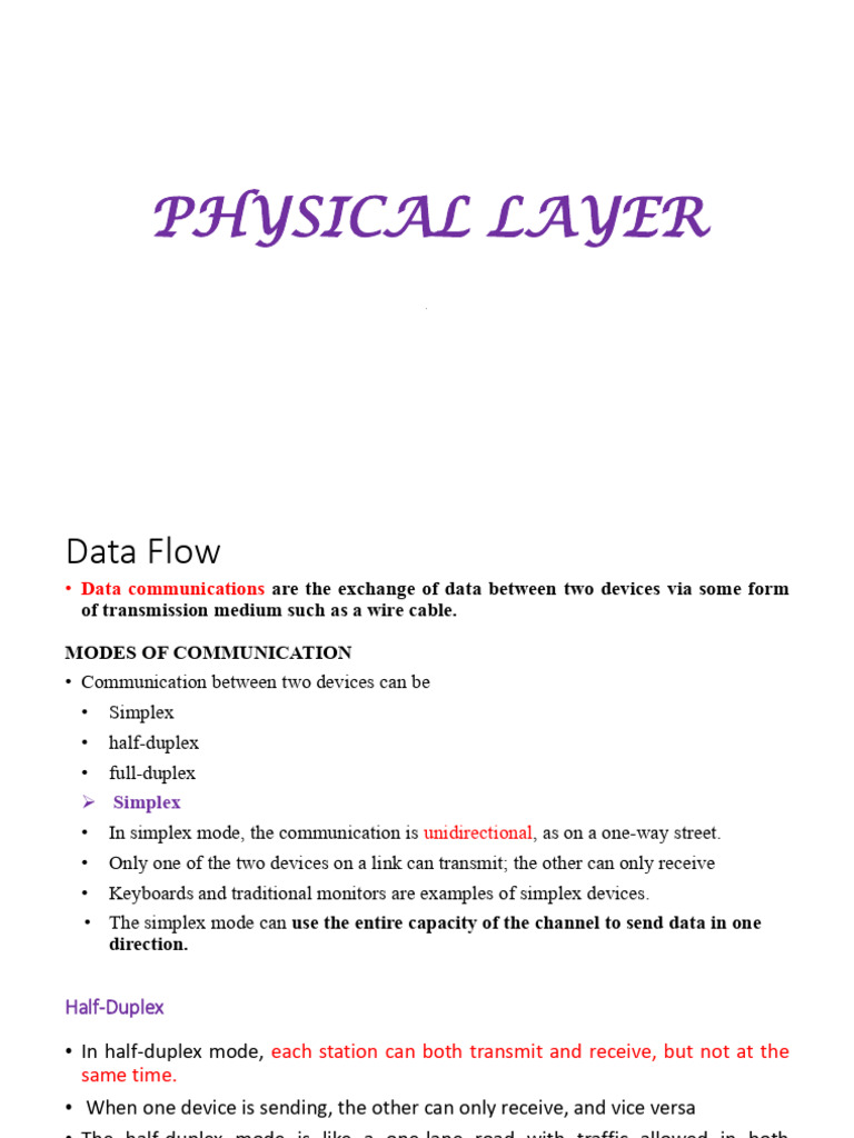 Understanding Physical Layer Topologies | PDF | Duplex ...