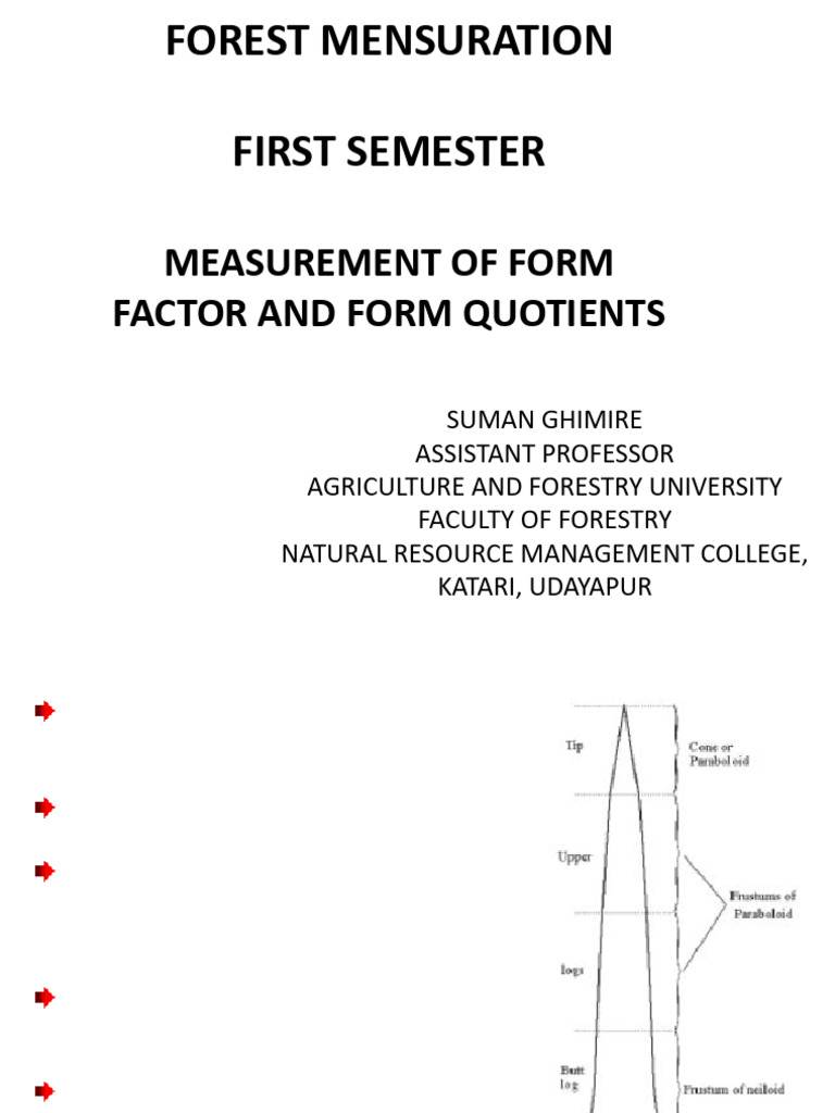 Tree Form Measurement and Factors | PDF | Area | Bending