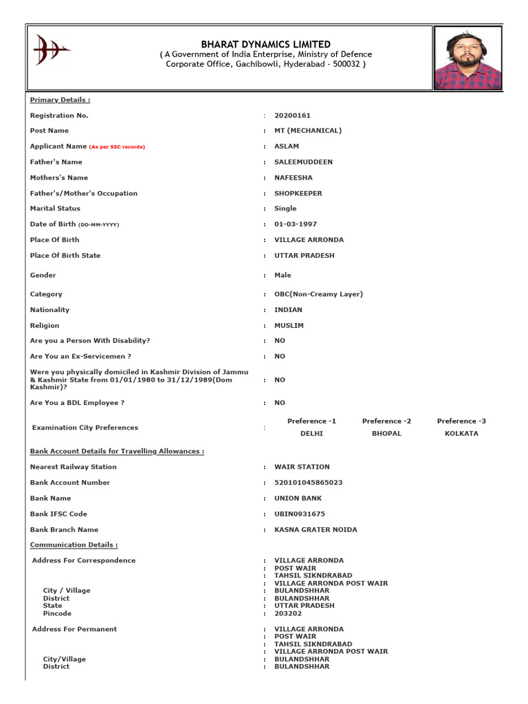 Applicant Print | PDF