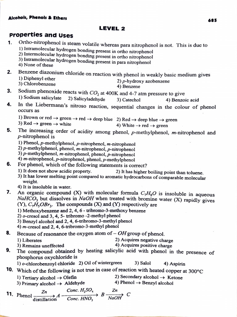 Phenols ws2 | PDF | Benzene | Acid