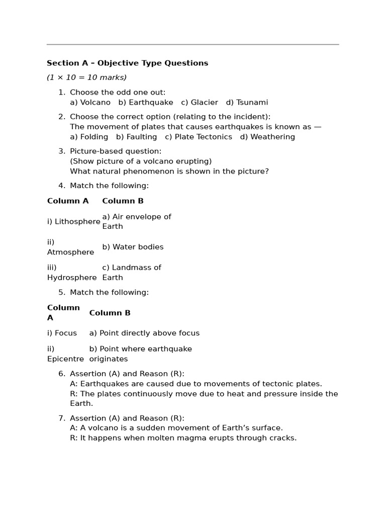 Earthquake and Volcano Study Guide | PDF | Volcano | Earthquakes