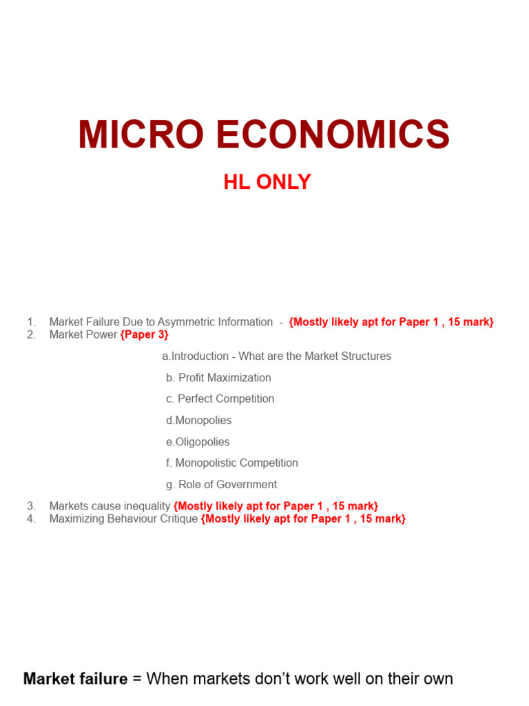 MICRO - HL | PDF | Profit (Economics) | Monopoly