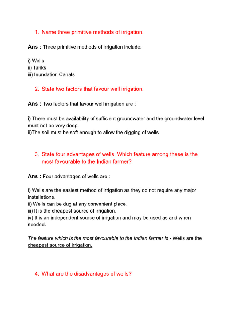 Wells - Irrigation | PDF