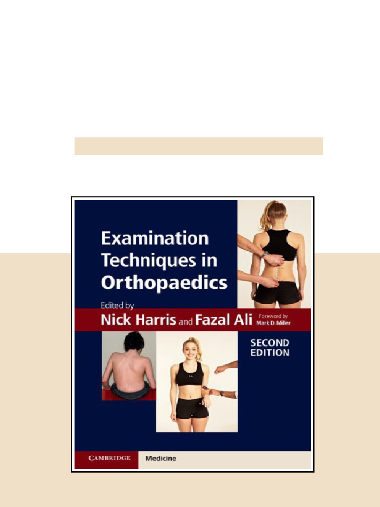Examination Techniques in Orthopaedics 2nd Edition Edition Nick Harris ...